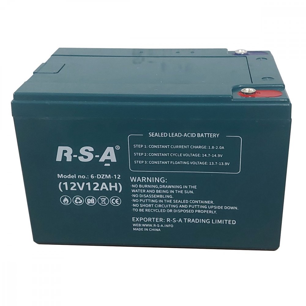 Bateriový článek PB-12V, 12Ah, k elektroskútru RACCEWAY® 2511220250530 :: Motoe